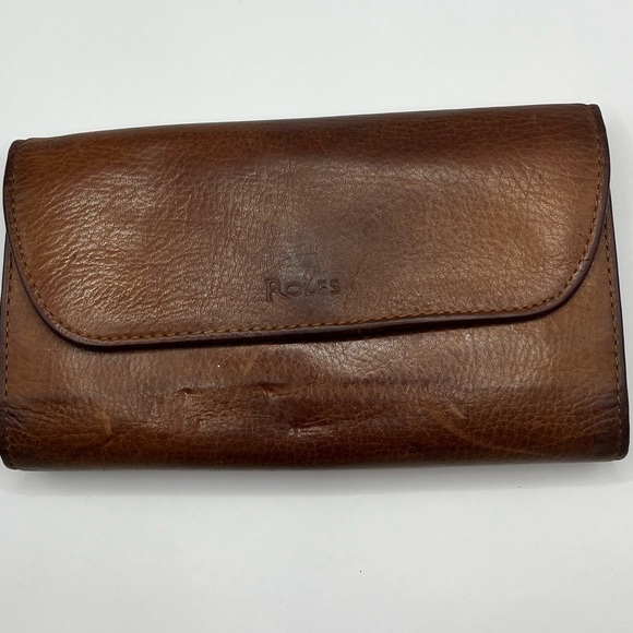 Rolfs | Bags | Vintage Rolfs Brown Leather Trifold Wallet With Coin And ...